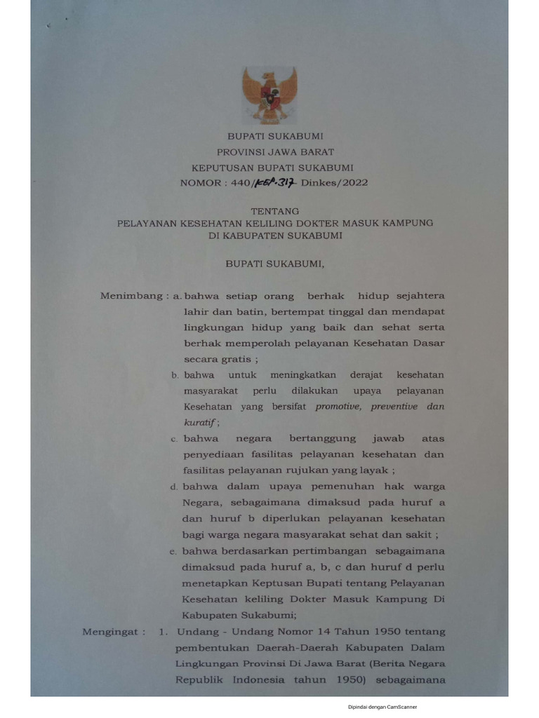 Dasar Hukum DMK | PDF