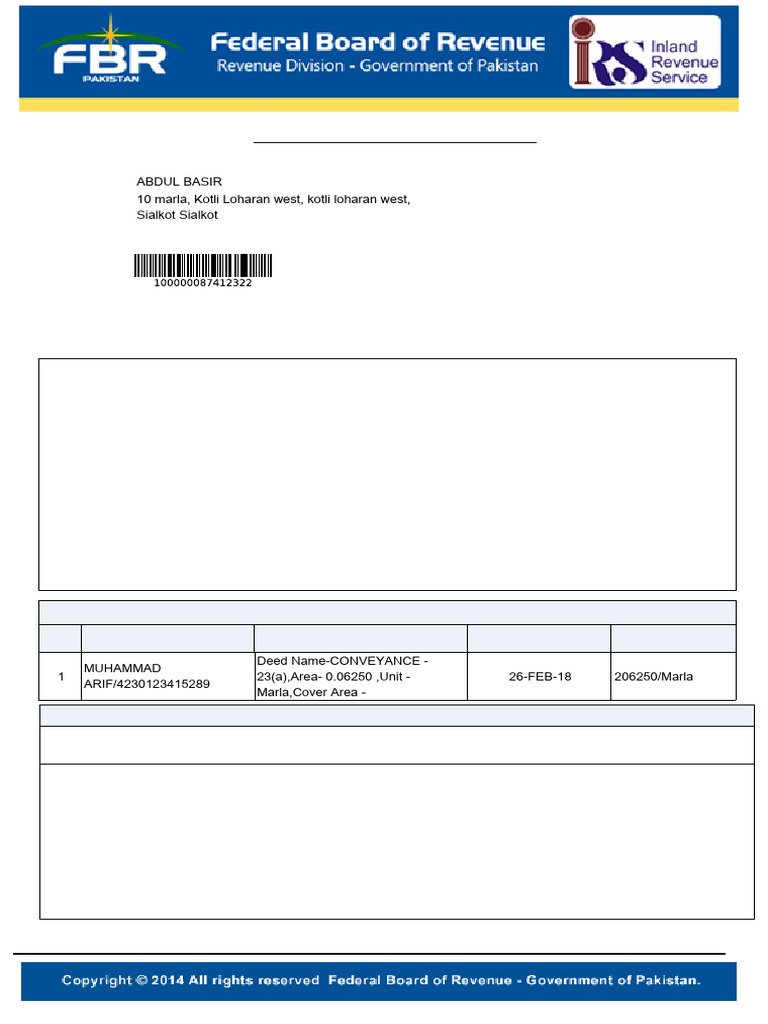 Income Tax Notice for Property Disclosure | PDF | Taxes | Economies
