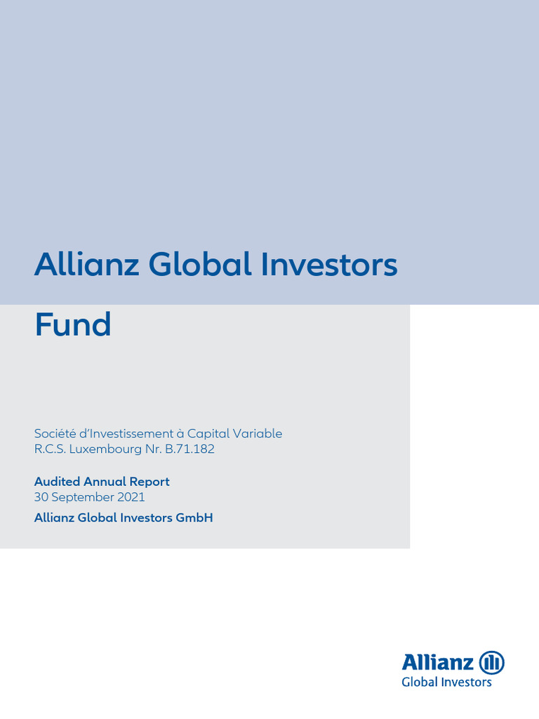 Allianz Income and Growth CL Am Dis h2-Sgd - Annual Report - 2021!09!30 ...