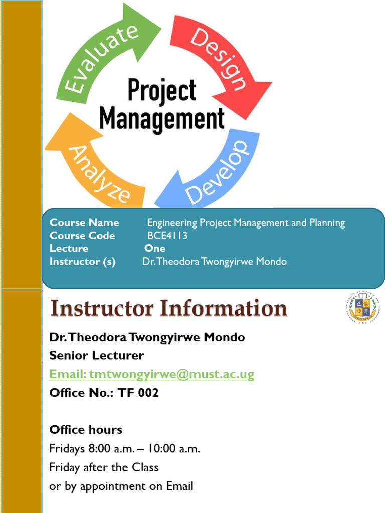Course Overview of Engineering Project Management_Version_2.0 | PDF ...