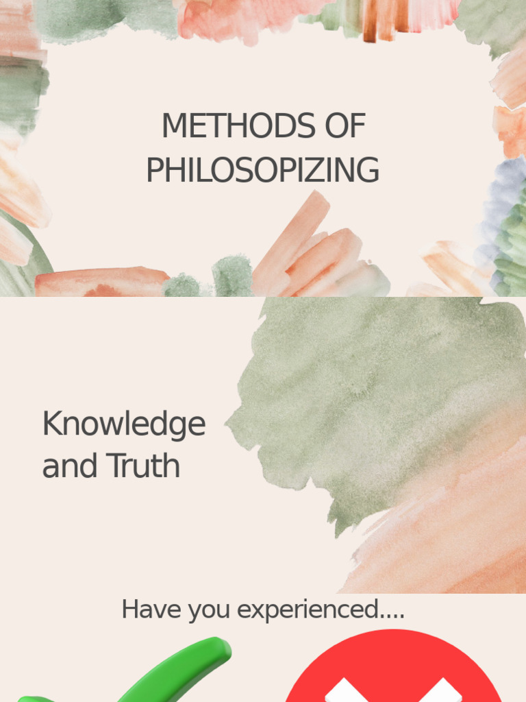 Methods of Acquiring Knowledge and Truth | PDF | Truth | Epistemology