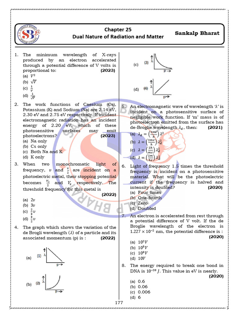 Dual Nature of Radiation & Matter - by | PDF | Photoelectric Effect ...