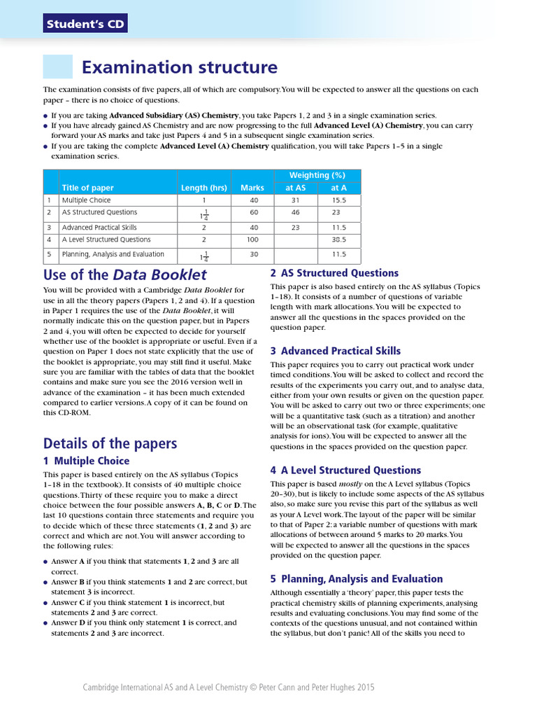Examination structure | PDF | Experiment | Theory