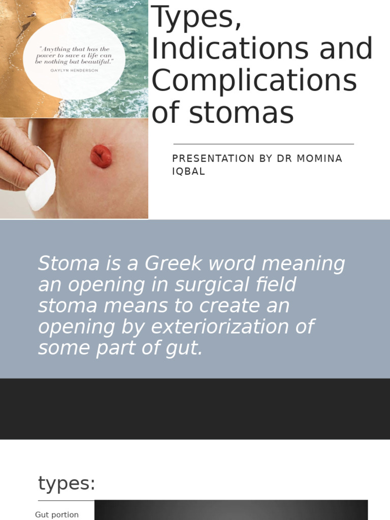 Types, Indications and Complications of Stomas | PDF