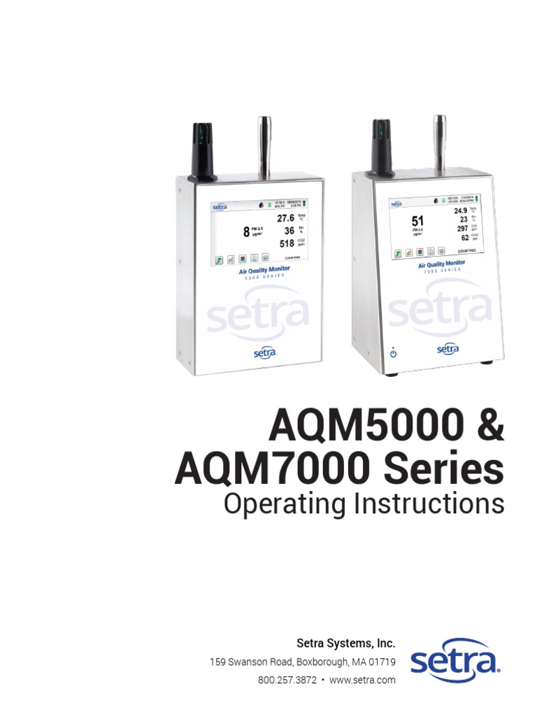 AQM5000 AQM7000 Particle Plus Series Operating Instruction | PDF ...