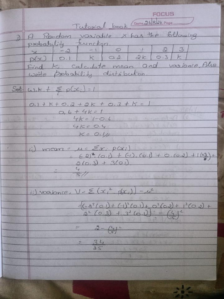 maths tutorial | PDF