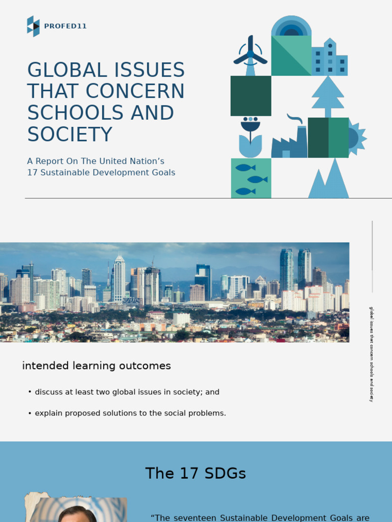 Global Issues and The 17 SDGs | PDF | Sustainability | Environment