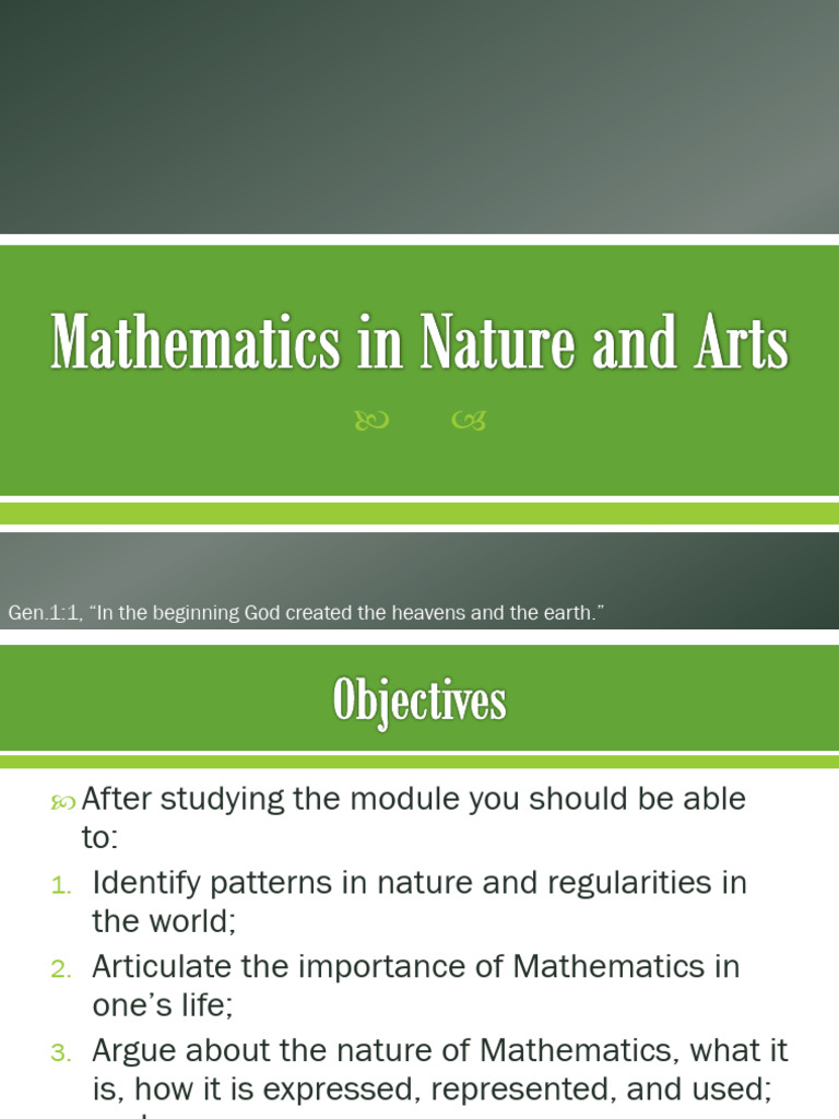 GECC 103 Module 1 Lesson 1 | PDF | Pattern | Symmetry