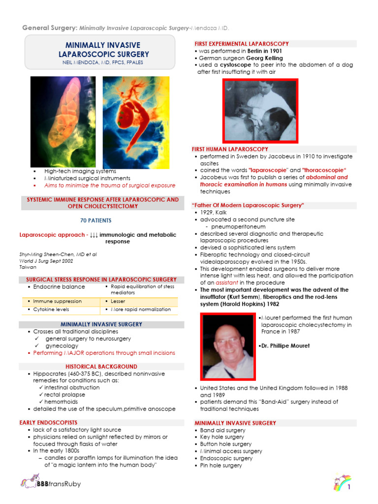 Gs Minimally Invasive Dr. Mendoza | PDF | Surgery | Vein