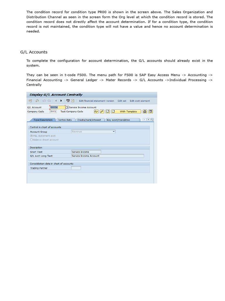 PR00 Condition Record and G/L Accounts | PDF | Finance & Money Management