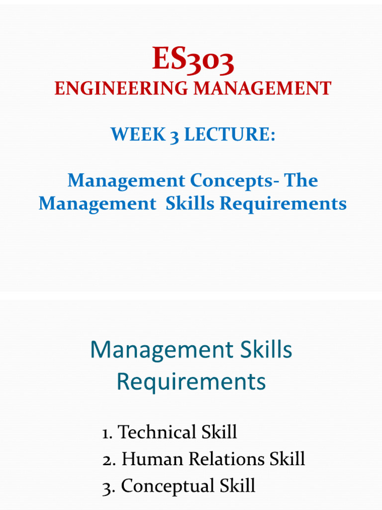 ES 303 Week 3 Lecture | PDF