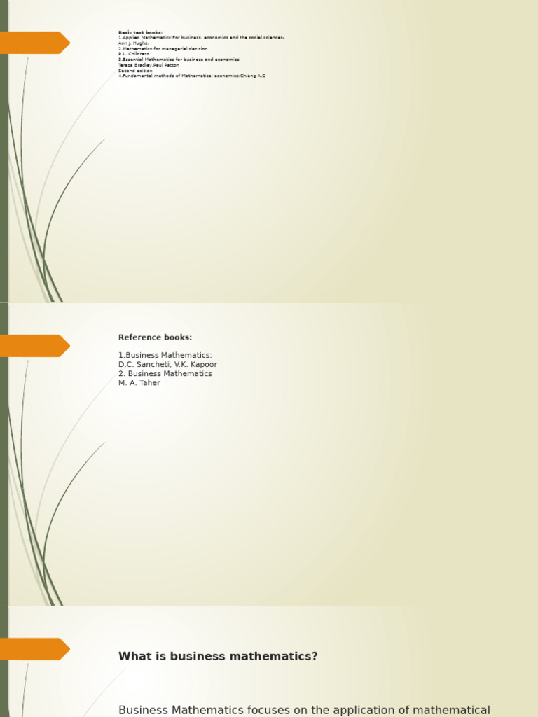 Business Mathematics | PDF | Mathematics | Risk