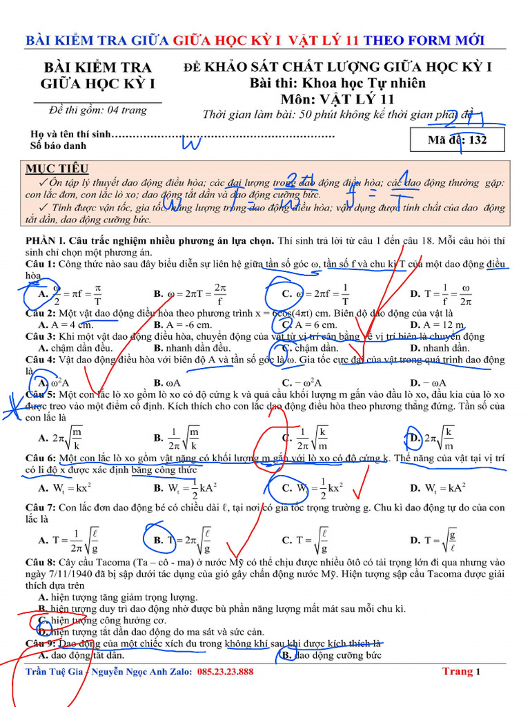 De On Tap Giua Hoc Ky 1 Theo Minh Hoa 2025 de So 01 | PDF
