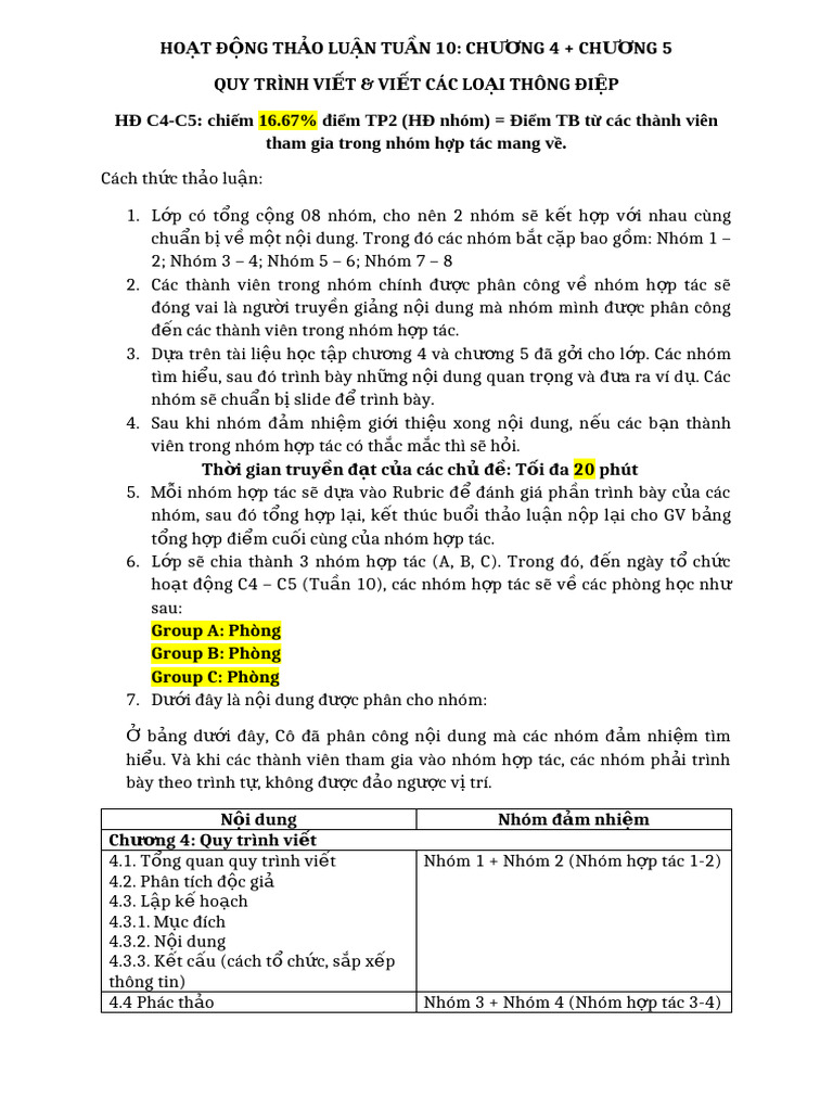 49K22.3 - HĐ Chương 4 Chương 5 | PDF