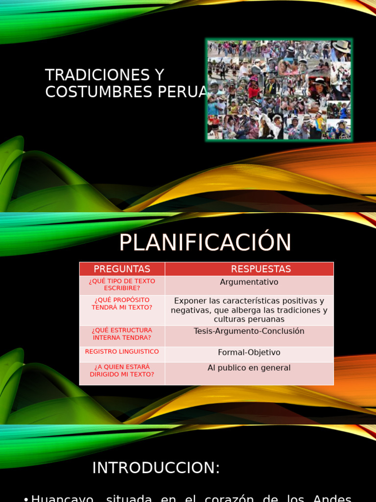 TRADICIONES Y COSTUMBRES PERUANAS Final | PDF | Tradiciones | Perú
