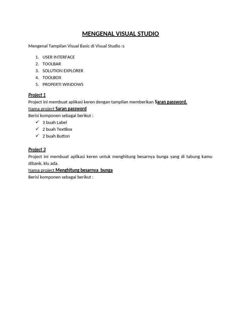 Mengenal Visual Studio | PDF