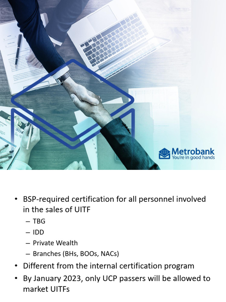 UITF Certification and Sales Guidelines | PDF | Investment Fund ...