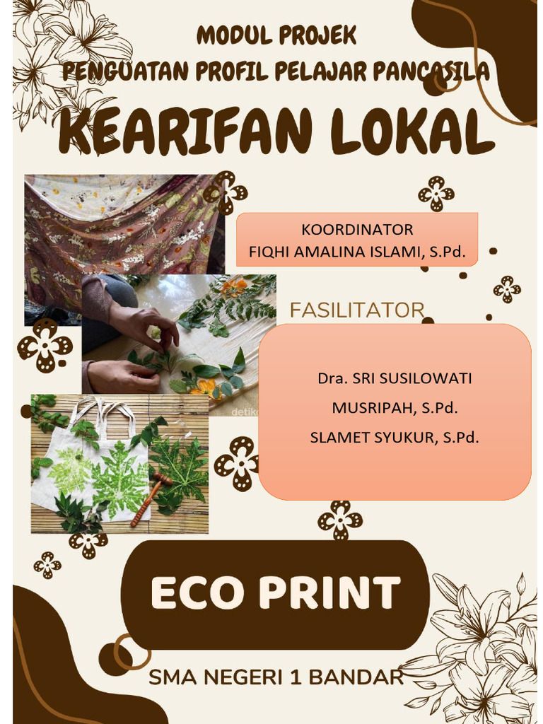 Modul p5 Kearifan Lokal Ecoprint | PDF | Seni