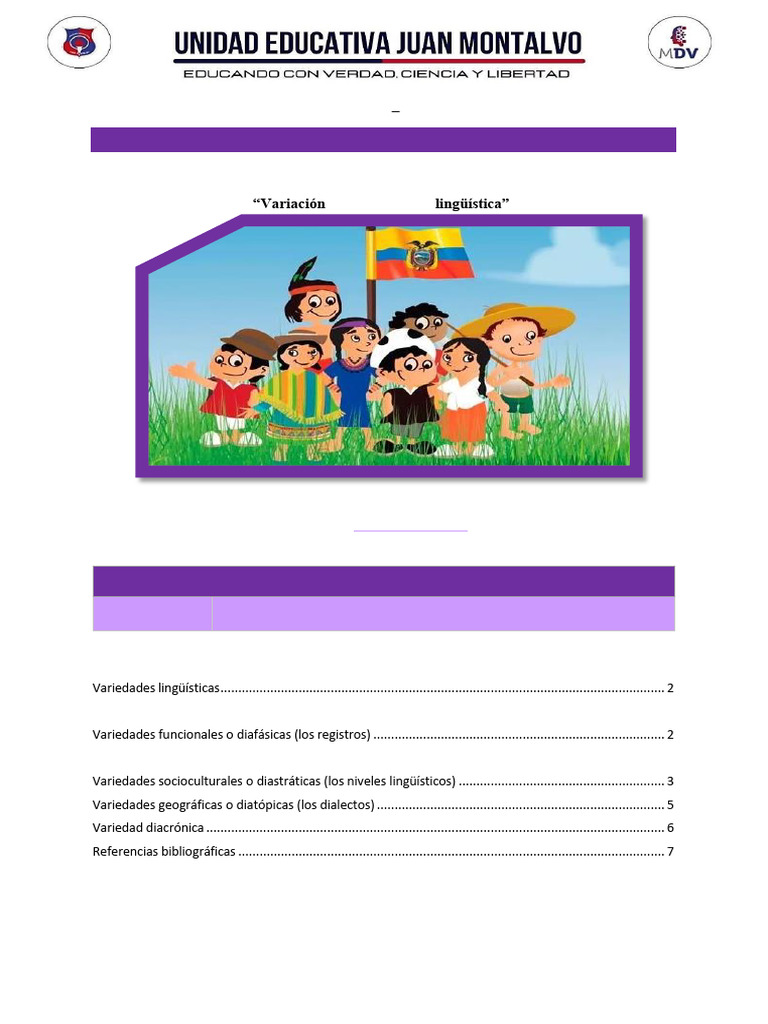 Guía Lengua y Literatura - 2do BGU - U2 - S1 - C.13 | PDF | Lingüística | Dialecto