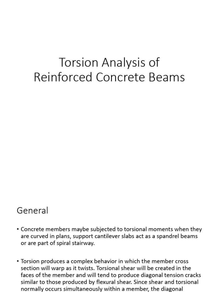 Torsion Analysis of Reinforced Concrete Beams | PDF | Beam (Structure) | Reinforced Concrete