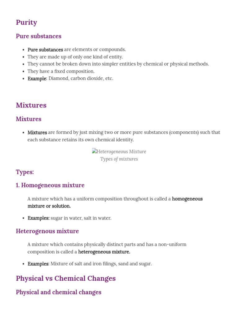 Is Matter Around Us Pure | PDF | Mixture | Solubility