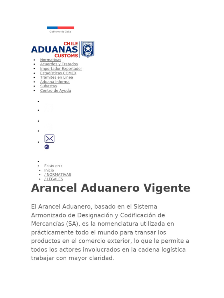 Arancel Aduanero | PDF | aduana | Papel