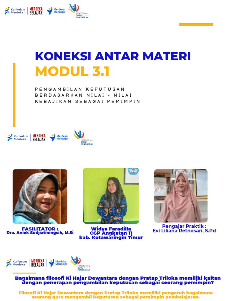 Koneksi Antar Materi Modul 3.1 | PDF