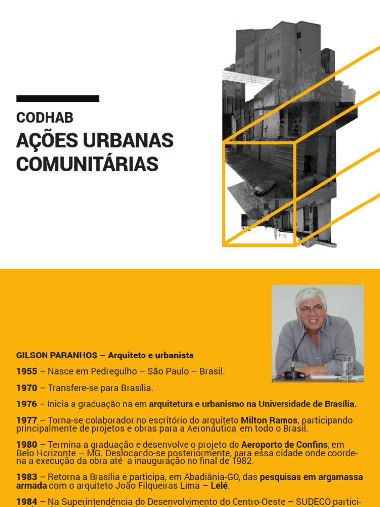 Apresentação Codeplan - Luiz Set.2017 | PDF | Brasil | Arquiteto