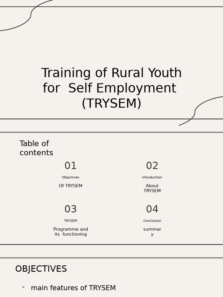 TRYSEM …….. | PDF | Employment | Literacy