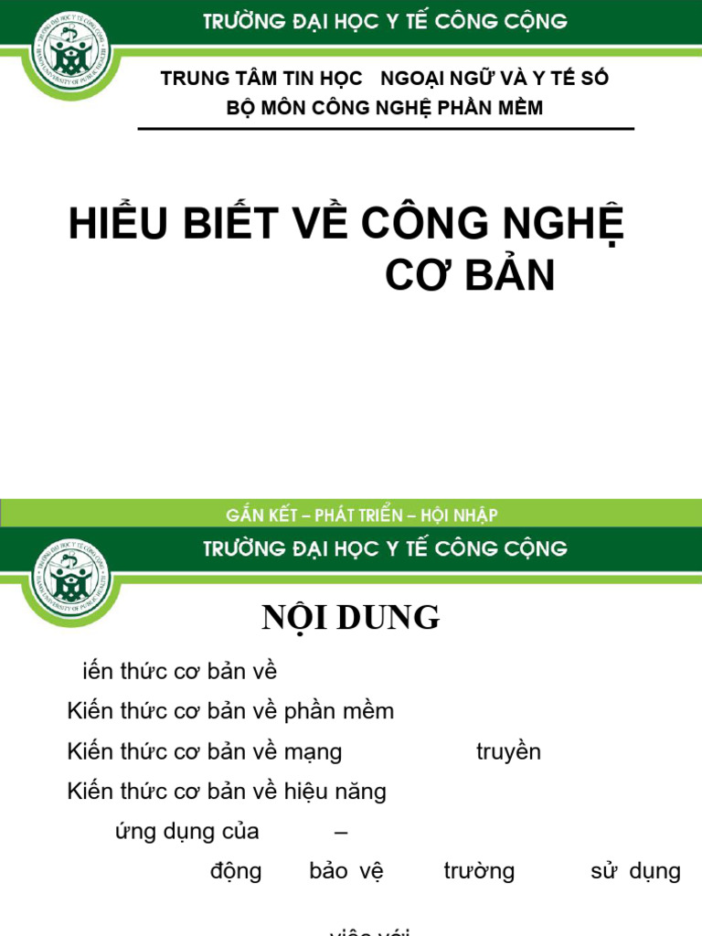 01 - Modun 01 - Hiểu Biết CNTT Cơ Bản | PDF