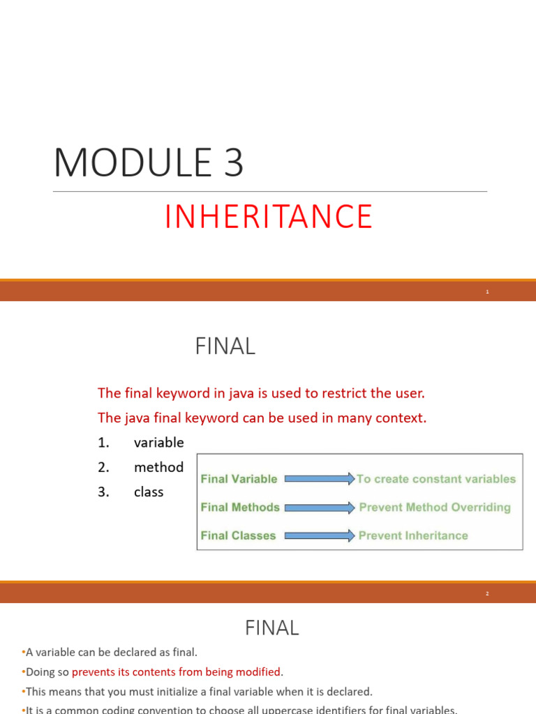 Module 3 Pdf Inheritance Object Oriented Programming Class