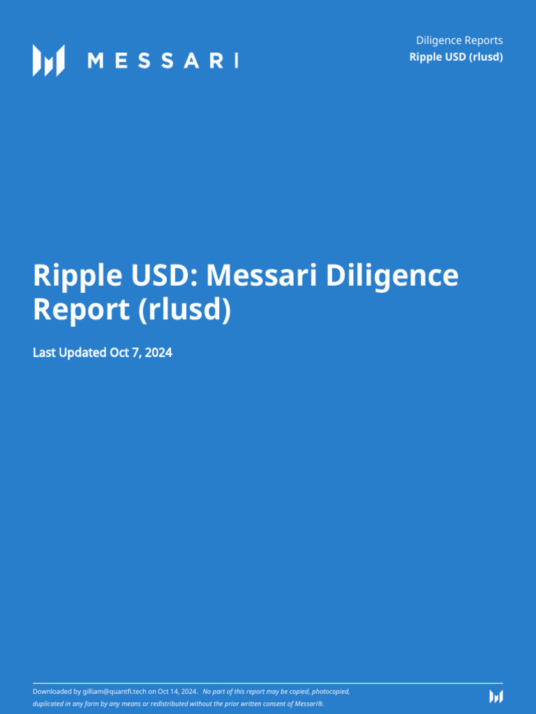 Messari Due Diligence Ripple USD 1728903564 | PDF