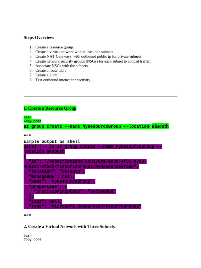 NAT_VPC_DESIGN_STEP | PDF | Computer Network | Desktop Environment