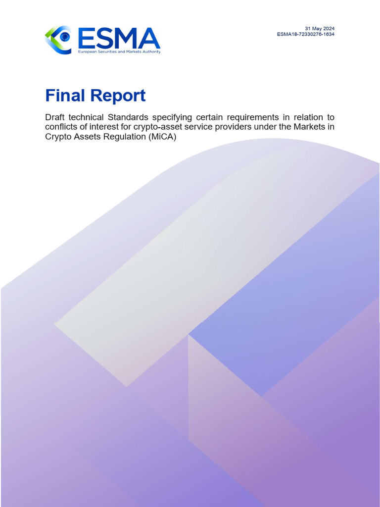 ESMA35-1872330276-1670 MiCA Final Report On RTS On CoIs | PDF ...