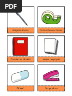Vocabulario Utiles Escolares | PDF
