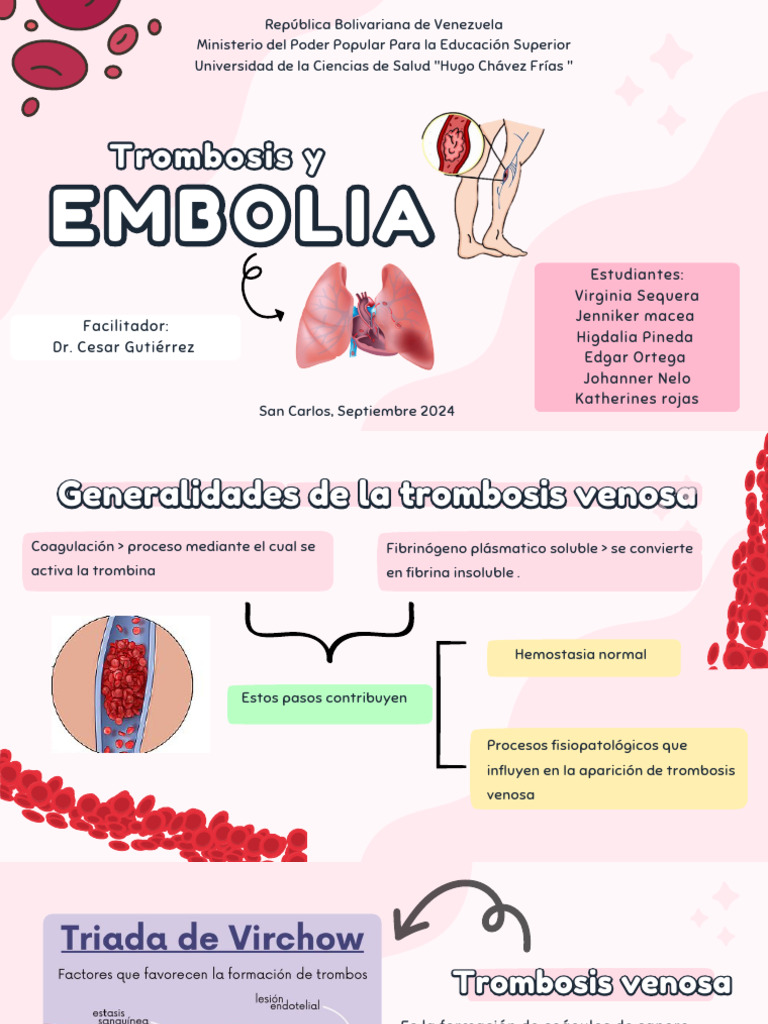 Trombosis y Embolia - 20240924 - 020605 - 0000 | PDF | Trombosis | Embolia