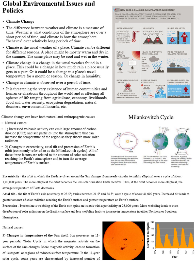 Climate Change: Causes and Impacts | PDF | Chlorofluorocarbon ...