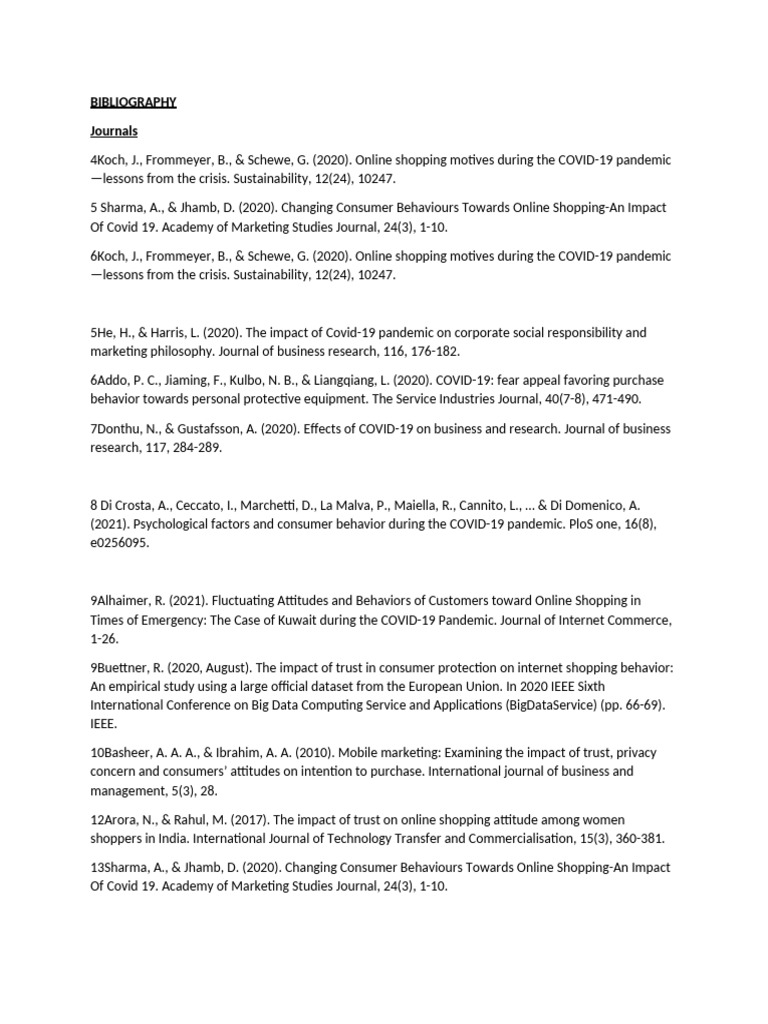 Bibliography | PDF | Online Shopping | Behavior