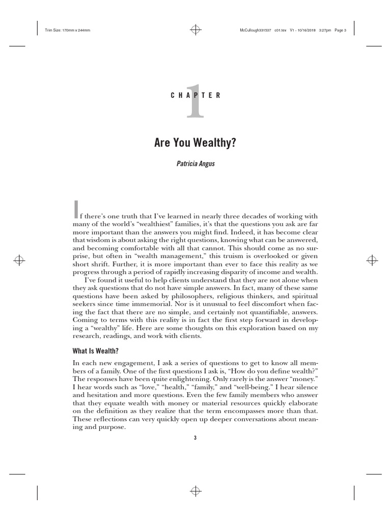 McCullough, Whitaker - Wealth of Wisdom - Ch.1 - Are You Wealthy ...