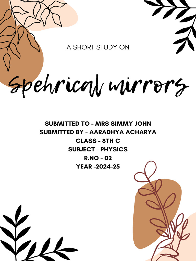 Brown Minimalist Aesthetic Project Proposal Cover A4 Document | PDF