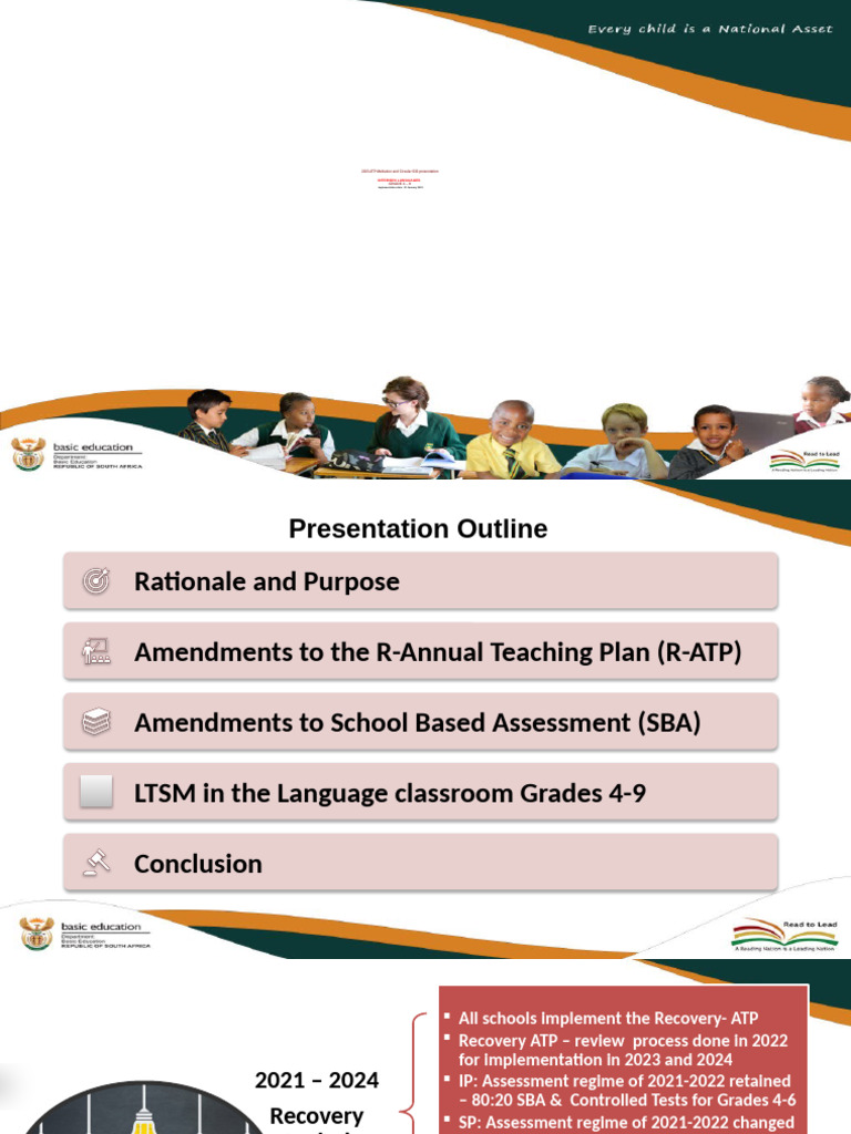 2023 Grade 4 - 9 Get Intersen Languages Atp Mediation | PDF | Reading ...