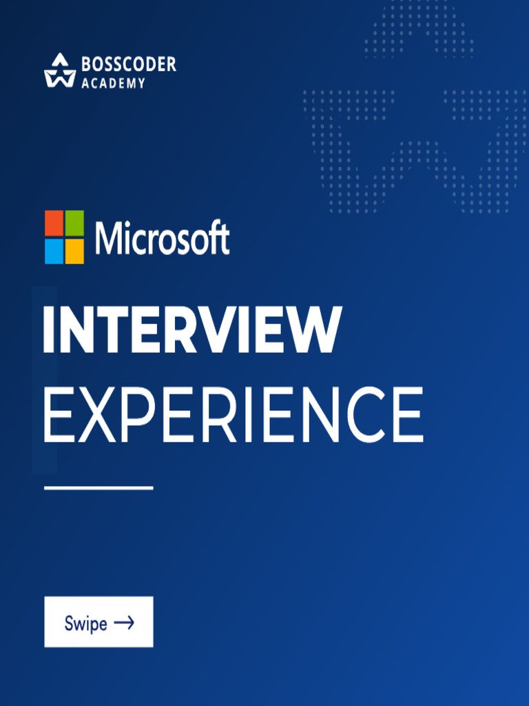 Microsoft Interview Experience 1686702463 | PDF
