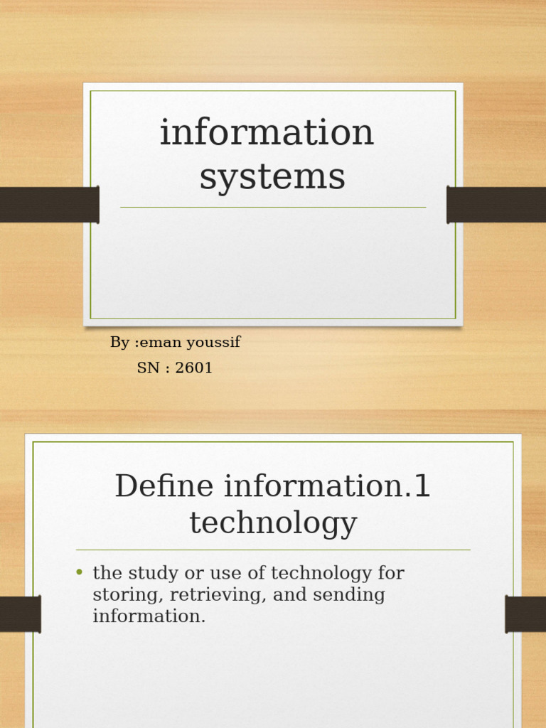 information system 1 | PDF | Information | Reliability Engineering