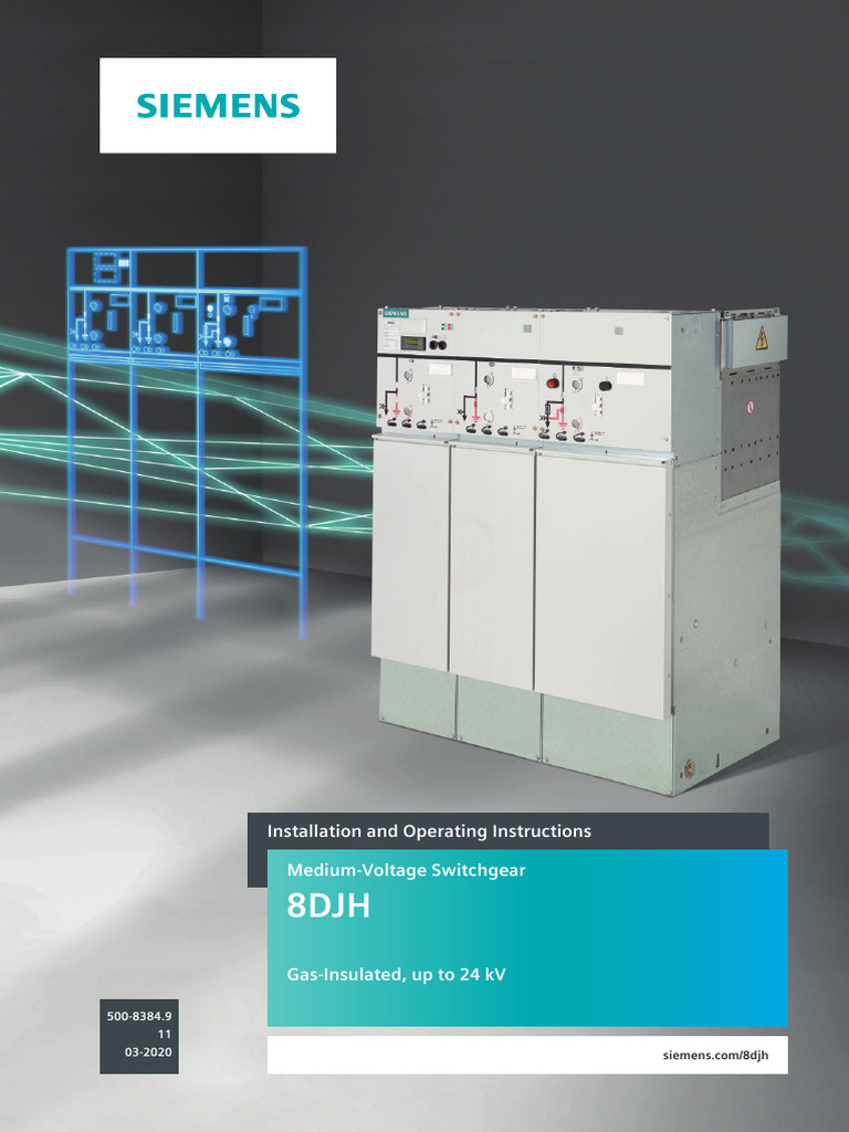 Siemens 8DJH Operation Installation Gas-Insulated 24kV Rev11 Manual ...