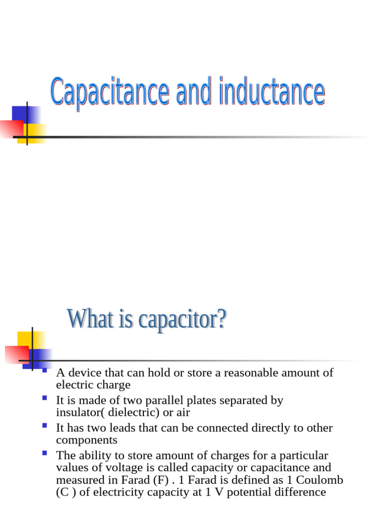 5 Capacitance& Inductor | PDF | Inductor | Capacitance