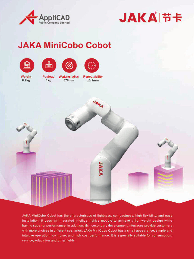 JAKA Minicobo Cobot - APP | PDF