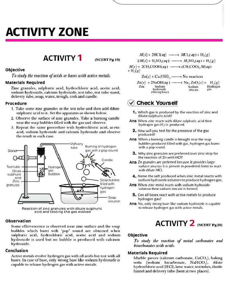 Chemistry Ch-2 Activities | PDF
