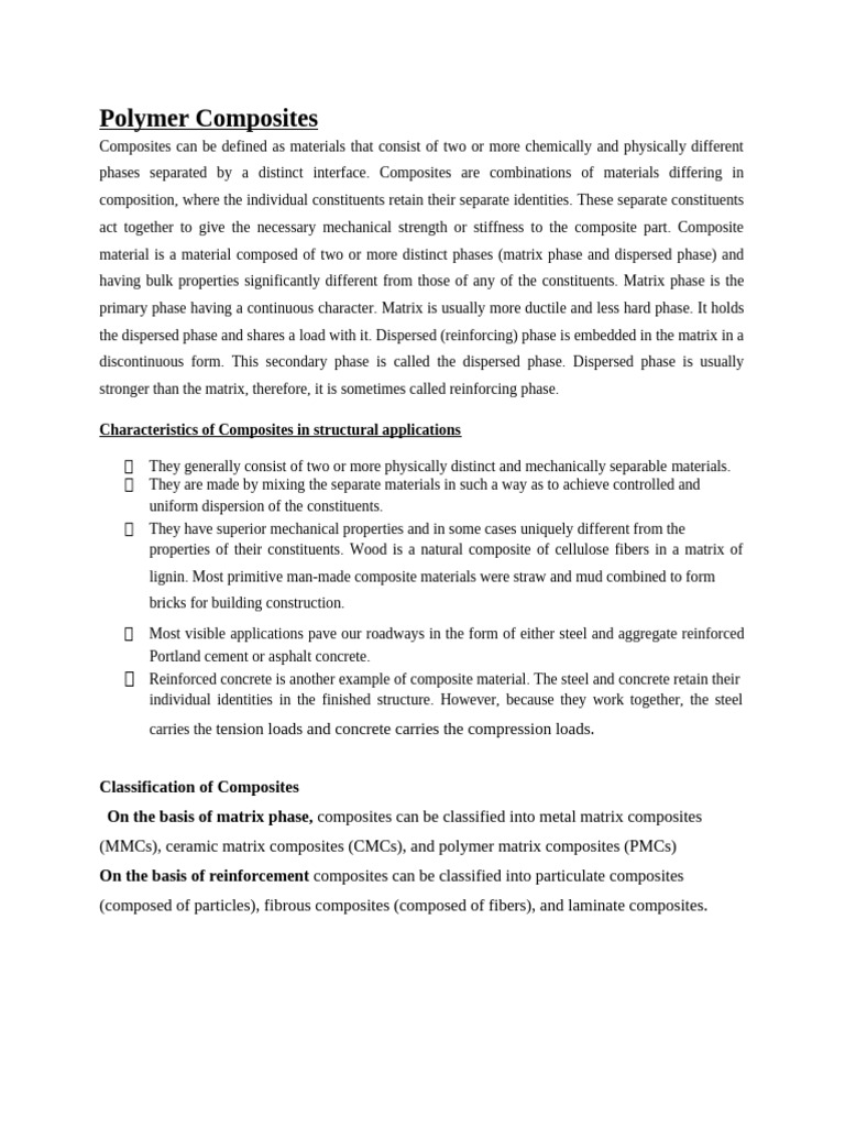 UNIT 5-2 POLYMERS | PDF | Composite Material | Polymers