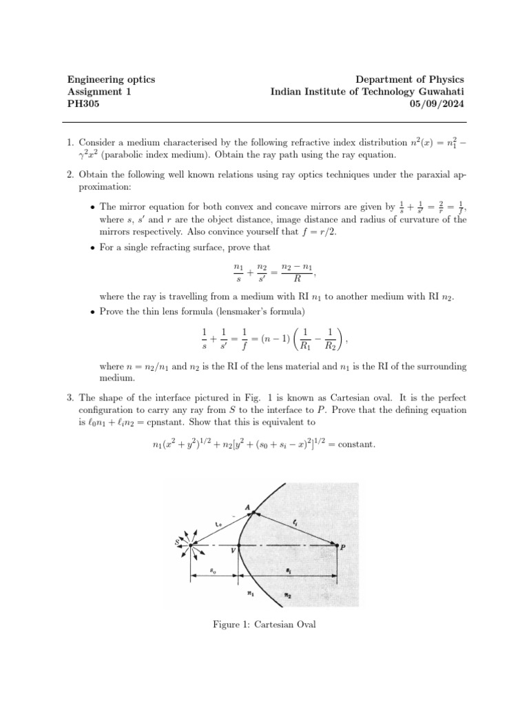 Optics Tutorial | PDF | Optics | Electromagnetic Radiation
