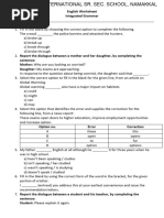 Worksheet On Tenses - Class 10 | PDF | Linguistic Morphology | Language ...